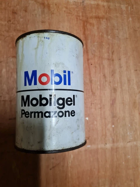 ANCIEN BIDON D'HUILE Liquide Antigel Mobil Mobilgel Permazone EUR 10,00 ...