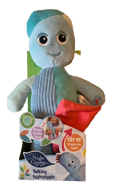 IN THE NIGHT Garden Iggle piggle Talking Soft Toy. Plays Theme Tune ...