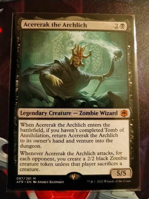 ACERERAK THE ARCHLICH Forgotten Realms AFR Magic the Gathering MTG NM ...