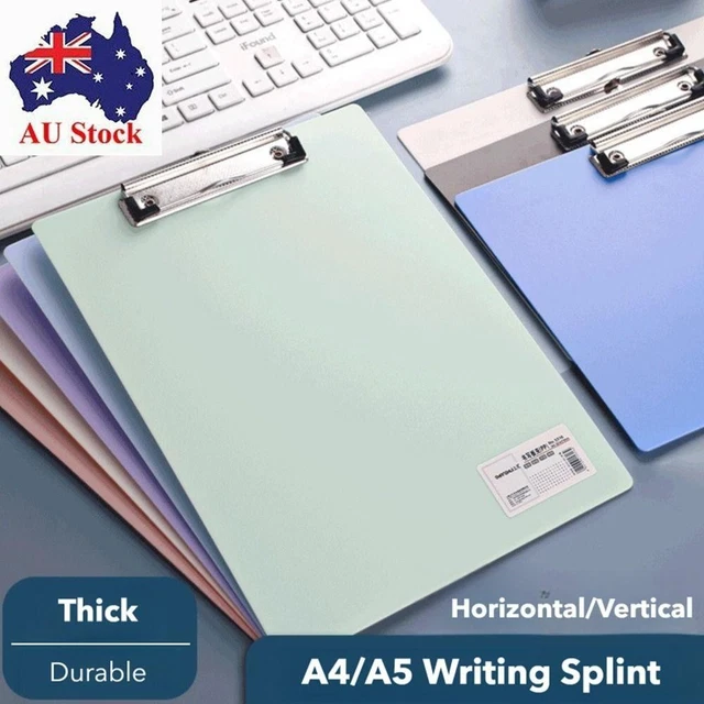 A4/A5 WRITING CLIPBOARD Horizontal/Vertical Writing Board Clip Paper ...