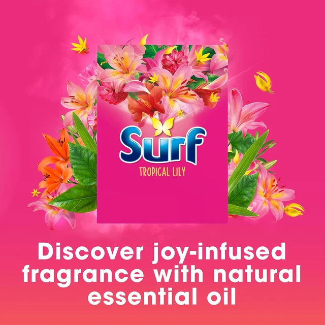 SURF TROPICAL LILY Washing Powder Joy-Infused Fragrance with Natural ...