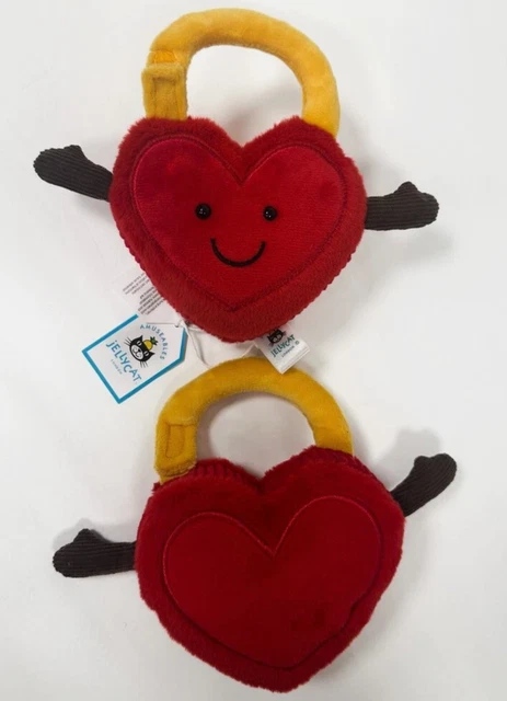 JELLYCAT AMUSEABLES VAL & Tina Love Locks Plush BNWT with Dust Bag ...
