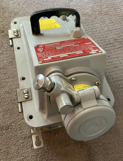 APPLETON EBR6034EH50GB INTERLOCKED Receptacle Enclosure With Plug 50 ...