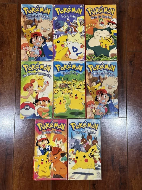 POKÉMON VHS LOT Of 8 Wake Up Snorlax! Pikachu Party, Totally Togepi And ...