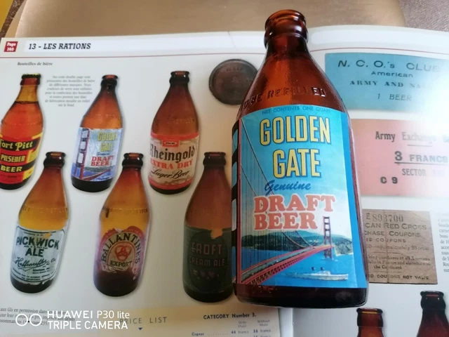 US WW2 BOUTEILLE Bière WWII Gi Américain USA 3945 Dday Para Px EUR 16 ...