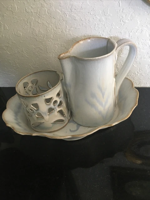 VINTAGE BAY POTTERY Broadway VA Kunstkeramik Set: Krug, Tablett ...