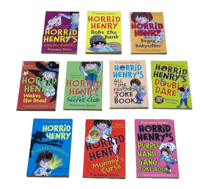 HORRID HENRY BY Francesca Simon books bundle Job Lot 10 Books Very Good ...