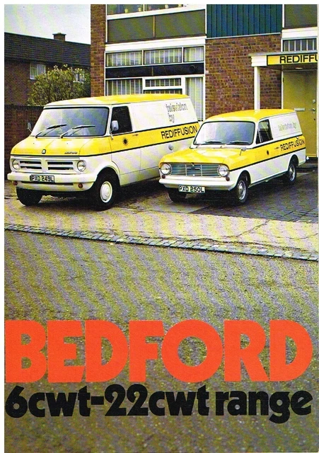 BEDFORD CF VAN Mini-Bus Chassis Cab & Ha Van Orig 1973 Factory Uk Sales ...
