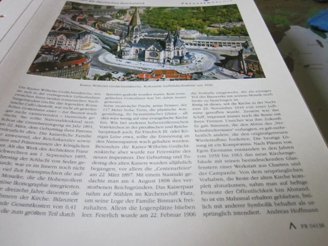 PREUSSEN ARCHIV N4 4138 Kaiser Wilhelm gedächtnis Kirche ab 1895 EUR 6 ...