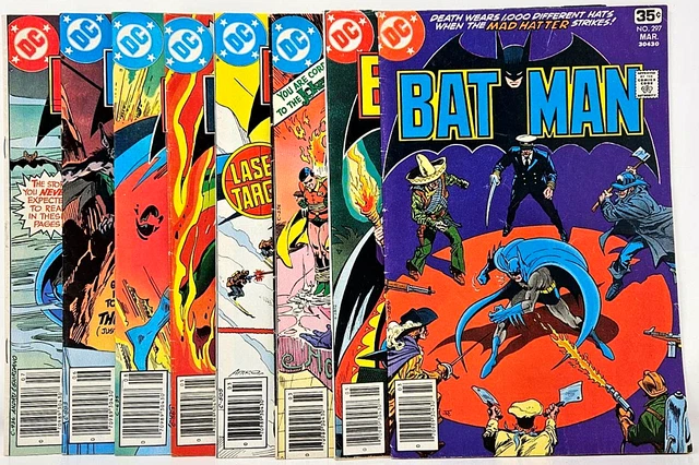 8 DC COMICS Batman 297 Cappellaio Matto 299 321 Joker 333 335 Ras Al ...