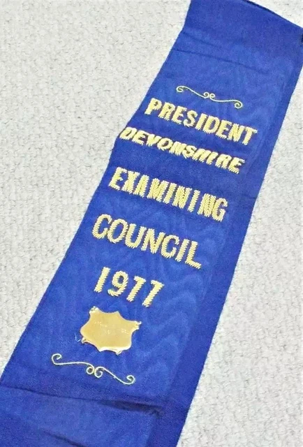 VINTAGE RAOB BUFFALOES Masonic Devonshire 1977 Sash Mason Freemasons £9 ...