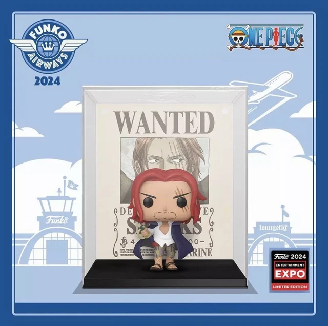 FUNKO POP SHANKS Wanted Poster #1401 C2E2 Limited - One Piece ...