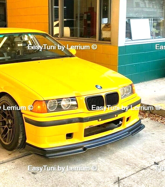 BMW E36 M3 front splitter lip spoiler GLOSS abs plastic, video review ...