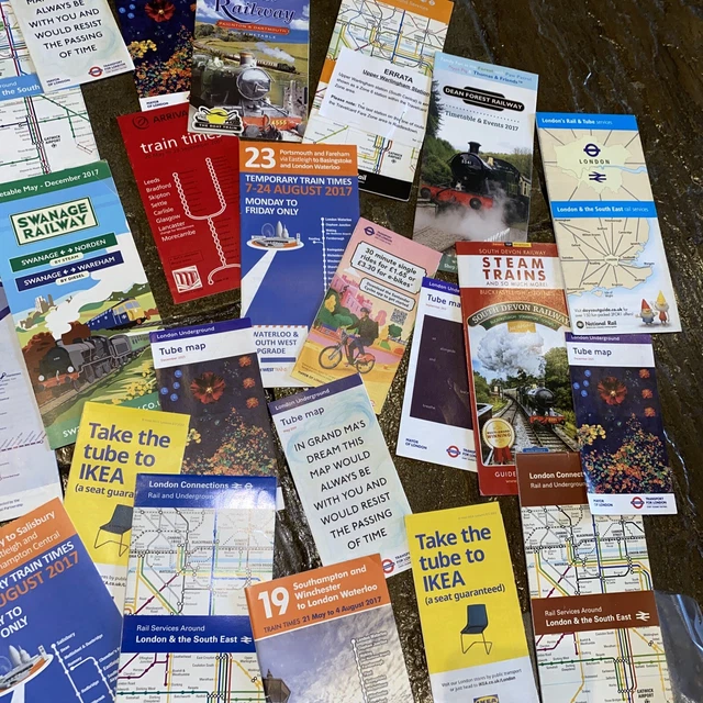 BRITISH RAIL PROMOTIONAL BROCHURES / LEAFLETS / TIMETABLES Approx 40 ...