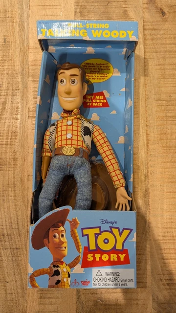 TOY STORY WOODY Talking Poseable Pull String Doll in Box 1995 Vintage £ ...