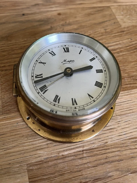 VINTAGE MARPRO BRASS Ships Clock £39.00 - PicClick UK