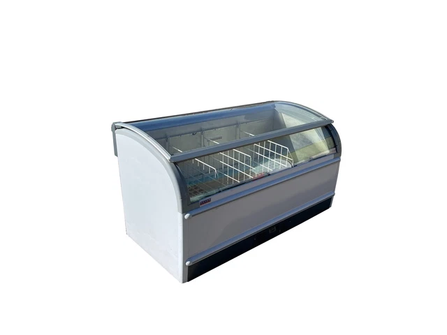 NOVUM COMMERCIAL CHEST Freezer, Lift-Up Glass Lid LED Display Freezer ...