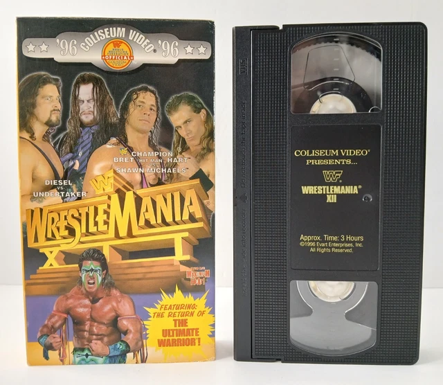 1996 WWF WRESTLEMANIA 12 XII Wrestling VHS Tape COLISEUM VIDEO Ultimate Warrior! £44.22 ...