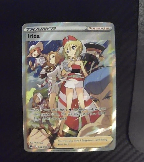 SWSH, POKEMON TCG, Irida, full art, galarian gallery GG63/GG70, Crown ...
