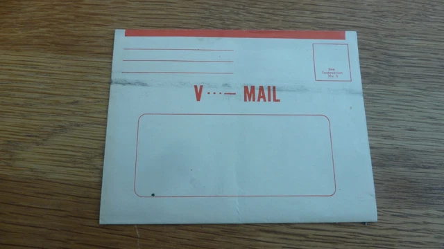 WW2 1943 ORIGINAL Us Army V For Victory Air Mail Letter Envelope Unused ...