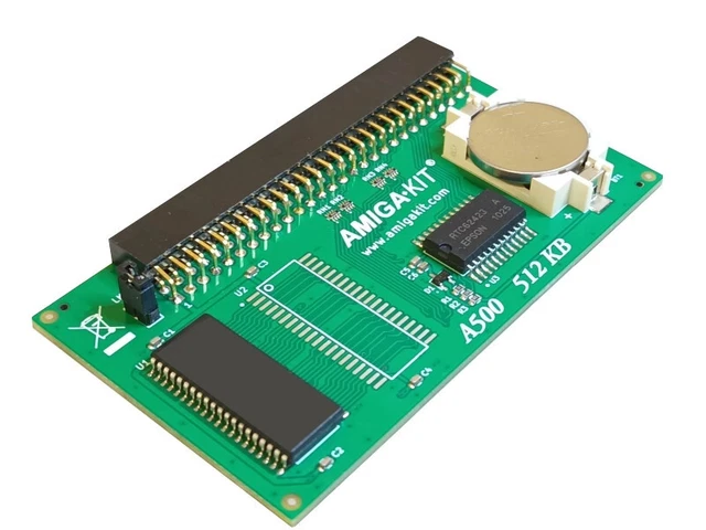 SCHEDA DI MEMORIA RAM A500 512 KB con orologio in tempo reale per ...