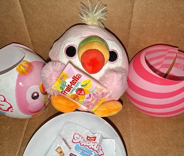 ZURU SNACKLES PLUSH Toy 14cm - Sally Toucan With Fruit-tella Series 2 ...