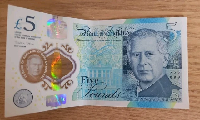 KING CHARLES III £5 NOTE STERLING No. CA30 414244 £11.94 - PicClick UK