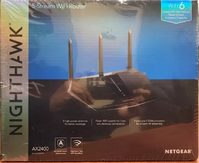 NETGEAR NIGHTHAWK AX2400 5-Stream WiFi 6 Router $90.00 - PicClick