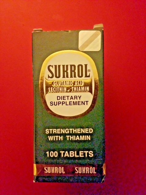 SUKROL DIETARY SUPPLEMENT 100 Tabs / Suplemento Alimenticio Sukrol 100 ...