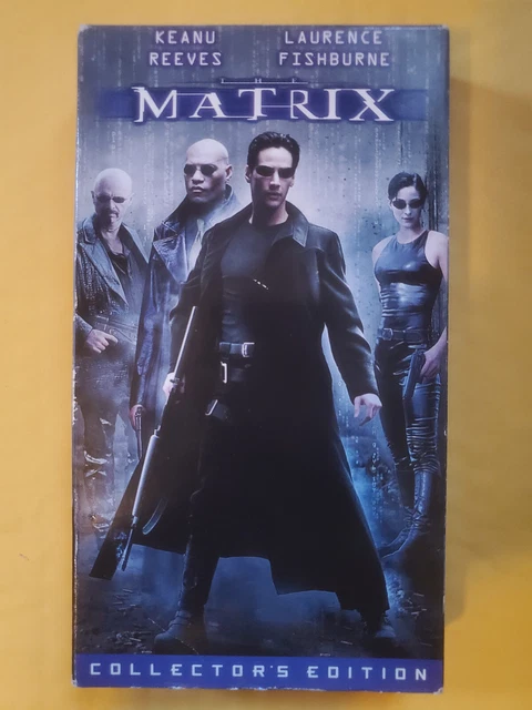 THE MATRIX (1999) VHS Collectors Edition Keanu Reeves Laurence ...