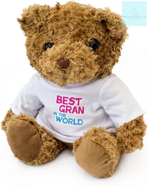 - BEST GRAN IN THE WORLD - Teddy Bear - Cute And Cuddly - Gift Present ...