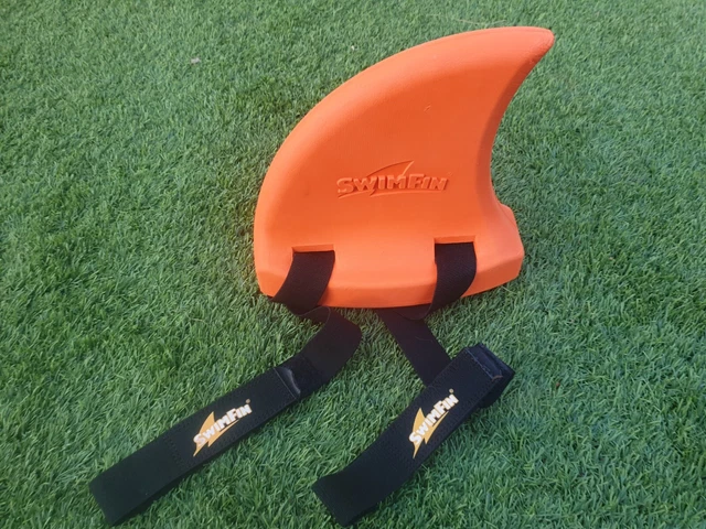 SWIMFIN KIDS ORANGE Shark Fin Float Buoyancy Aid 15-30kg 🌊FAST DISPATCH ...