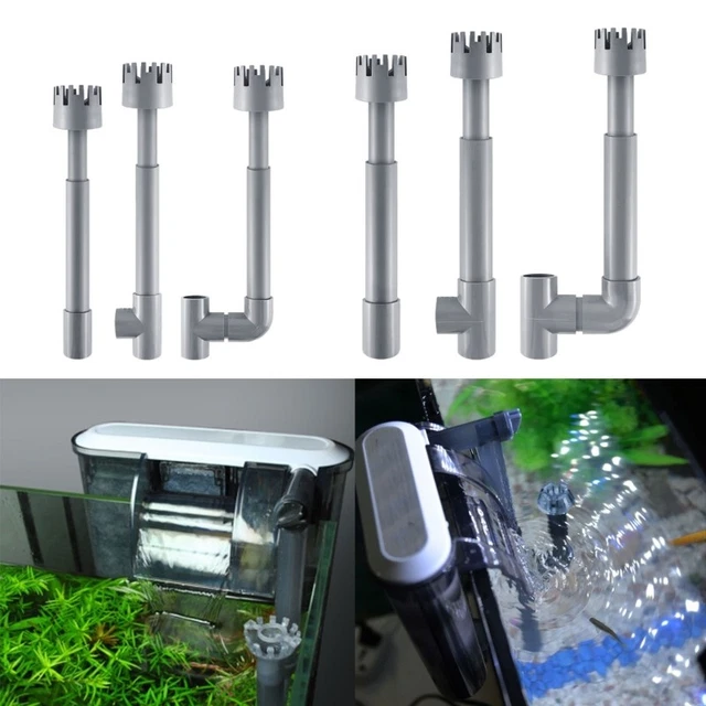 ACRYLIC OIL SKIMMER Aquariums Filter Degreasing Film Float Inlets ...
