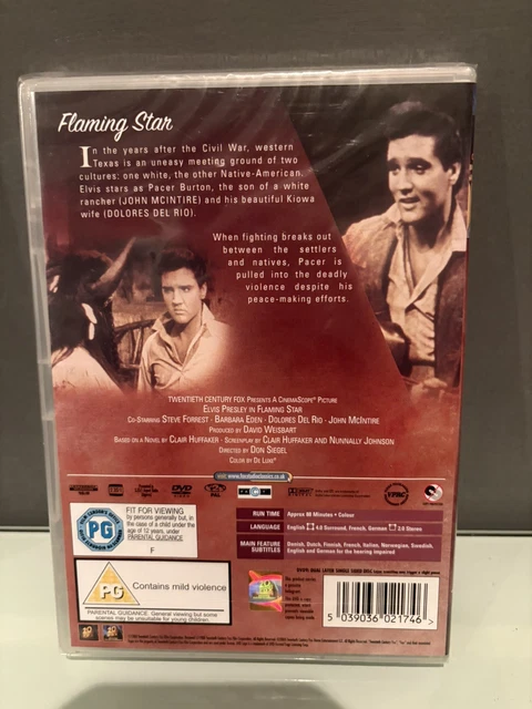 ELVIS PRESLEY FLAMING Star (1960) Don Siegel Film Brand New Sealed Dvd ...