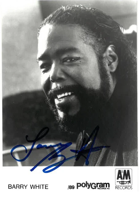 BARRY WHITE (1944-2003) original Autogramm auf sw Foto EUR 125,00 ...