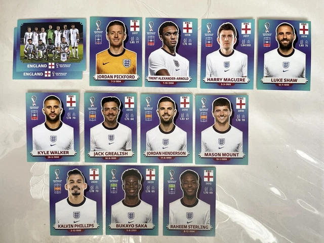 PANINI FIFA WORLD Cup Qatar 2022 Official Album Stickers - England £10.50 - PicClick UK