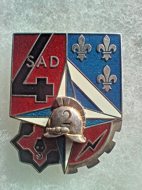 INSIGNE GENIE - GEN 100 - 2° Régiment du Génie - S. A. D. 4 - I. F. O ...