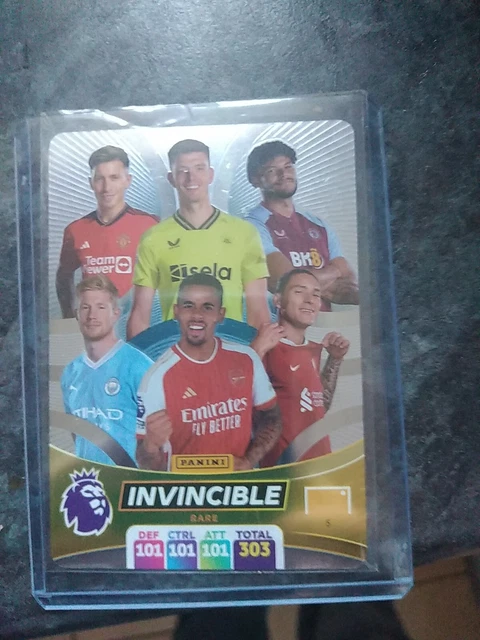 PANINI ADRENALYN XL Premier League 2024 - Rare Invincible Card Golden ...