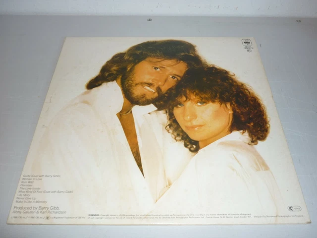 BARBRA STREISAND, BARRY Gibb "Guilty" 1980 S CBS 86122 UK LP G/F ...