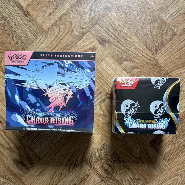 POKÉMON TCG MEGA Evolution Chaos Rising Elite Trainer Box & Chaos ...
