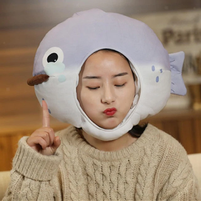 PLUSH FISH HEAD Hat Dress up Cute Fish Headgear for Birthday Carnival Photo Prop £11.09 ...