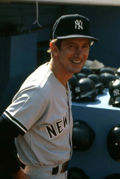 WORLD SERIES, NEW York Yankees manager Billy Martin in dugout befo ...