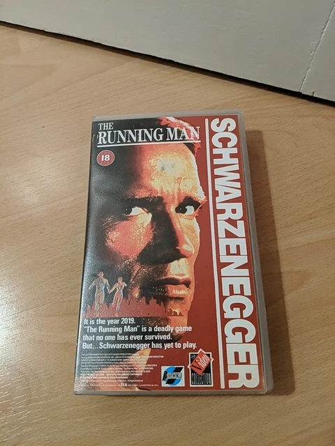 THE RUNNING MAN (1987) Arnold Schwarzenegger - VHS Video - BRAVEWORLD ...