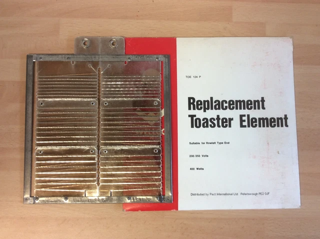 VINTAGE TOASTER ELEMENT, Rowlett End Type, 230v-250v, 400w, TOE124P £12 ...