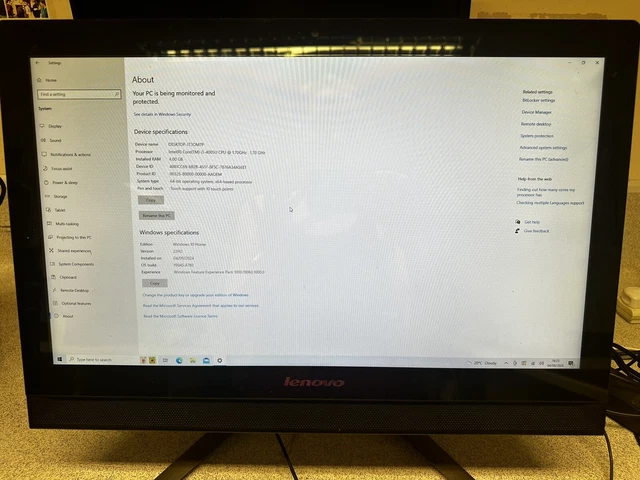LENOVO C40-30 ALL-ONE-PC pantalla táctil EUR 17,79 - PicClick ES