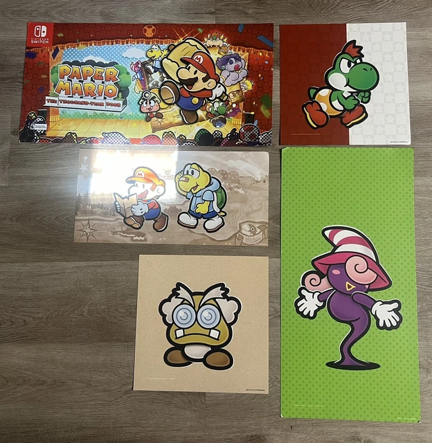 SET GAMESTOP POSTER Display Promozionali Porta Mille Anni Paper Mario ...