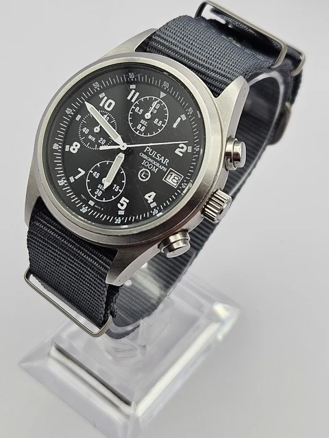 PULSAR GEN 1 Military issued British MOD for RAF 2005 chronograph Watch ...