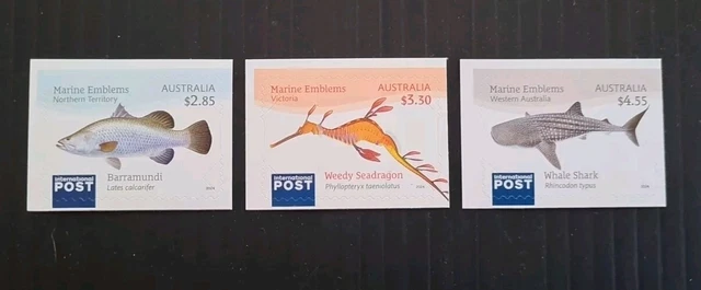 AUSTRALIA - 2024 Marine Emblems International Post Set Of 3 S/A Mnh EUR ...