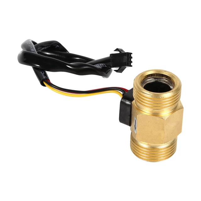 WATER FLOW SWITCH Full Threaded Hall Effect Liquid Water Flow G3 / 4 ...