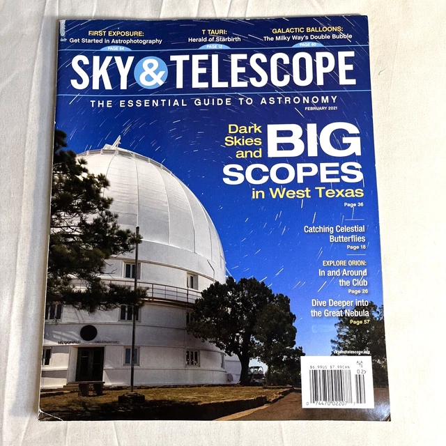 SKY & TELESCOPE Magazine Big Scopes Astrophotography T Tauri February ...